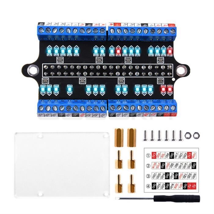 Pour GPIO Carte D'Extension Terminal Breakout Board pour RPI 4B-3B-3B ...