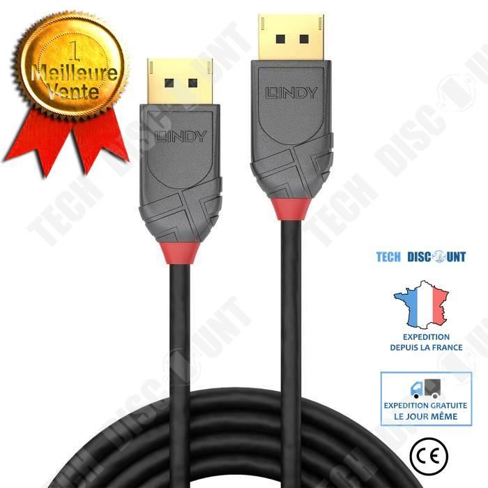 Câble HDMI - TECH DISCOUNT - Anthra Line - 2m - Plaqué Or - Non blindé ...