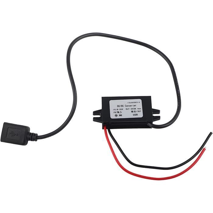Convertisseur De Tension 12V-24V Vers Usb 5V 3A, Adaptateur Abaisseur ...