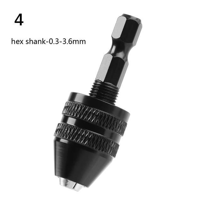 VISSEUSE - DEVISSEUSE,4--Mandrin de perceuse sans clé à tige hexagonale ...