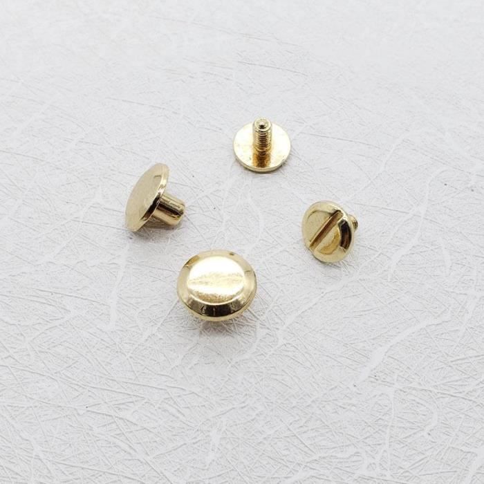 RIVET,04--Ensemble de 10 Rivets à tête Double incurvée, pour bagages ...