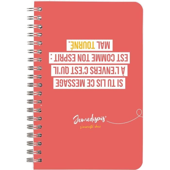 116012C - Un Carnet A Spirale Avec Texte Original 11X17 Cm 100 Pages ...