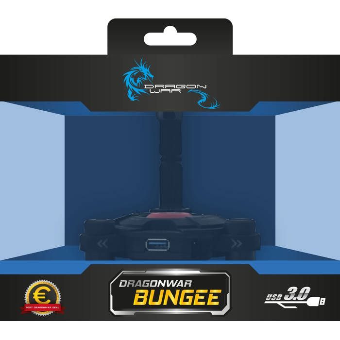 Dragonwar Bungee + USB Hub 3.0 - 4 Ports USB 3.0 - Plateau de câbles ...