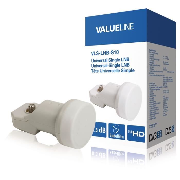 VALUELINE Tete LNB universelle Single 0.3 dB - Cdiscount TV Son Photo
