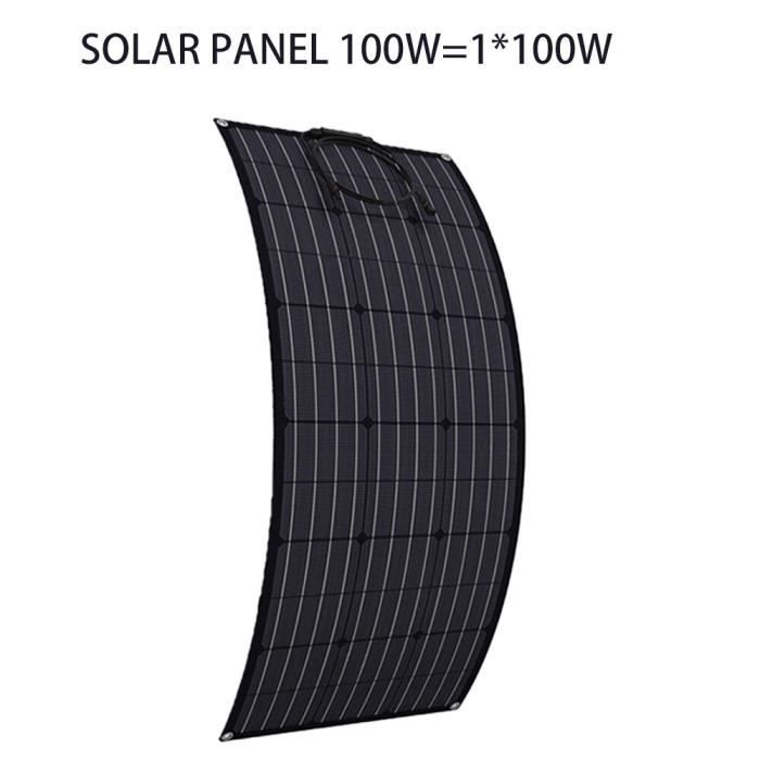 Kit de panneaux solaires 300W 200W 100W 12V 24V ETFE Flexible ou PET 1000W chargeur de batterie ...