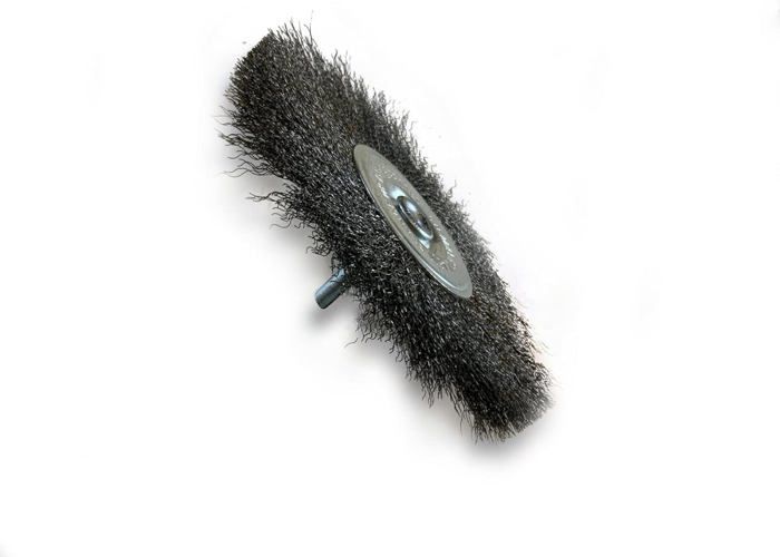 Brosse Rotative Circulaire Mtallique Sur Tige 125 Mm Fil Acier Souple ...