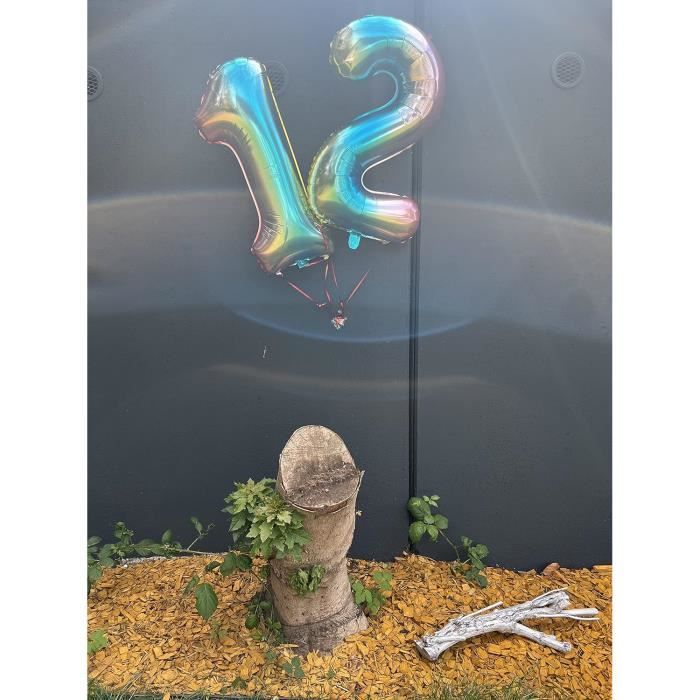 Ballon 20 Ans Bleu Arcen-Ciel Xl - Ballon Anniversaire 20 Ans ...