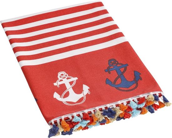 Serviette de Plage avec Pompons Colorés, Paréo Plage en Coton, Serviette de Yoga et Hammam ...