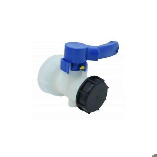 Vanne pour cuve IBC 1000 litres 2" / 62 mm Vanne papillon intégrée en ...