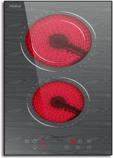 Plaque Vitrocéramique 2 Feux,Hobsir Plaque De Cuisson Électrique ...