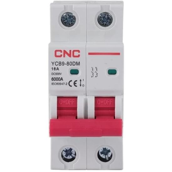 Disjoncteur,Disjoncteurs 2p DC MCB 6ka 500V Mini disjoncteur 1 6A 20A 25A 32A 40A 50A DC MCB for ...