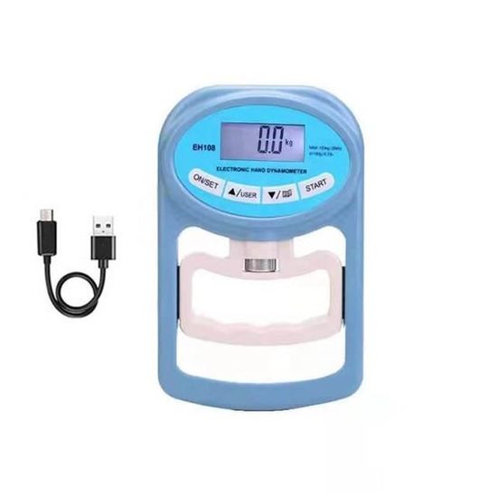 HAND GRIP,Beige--Dynamomètre numérique à main, 268Lbs-120kg, mesure de ...