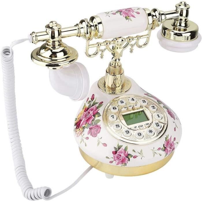 Téléphones Fixe Filaire, Vintage Téléphone Imitation Antique Vieux ...
