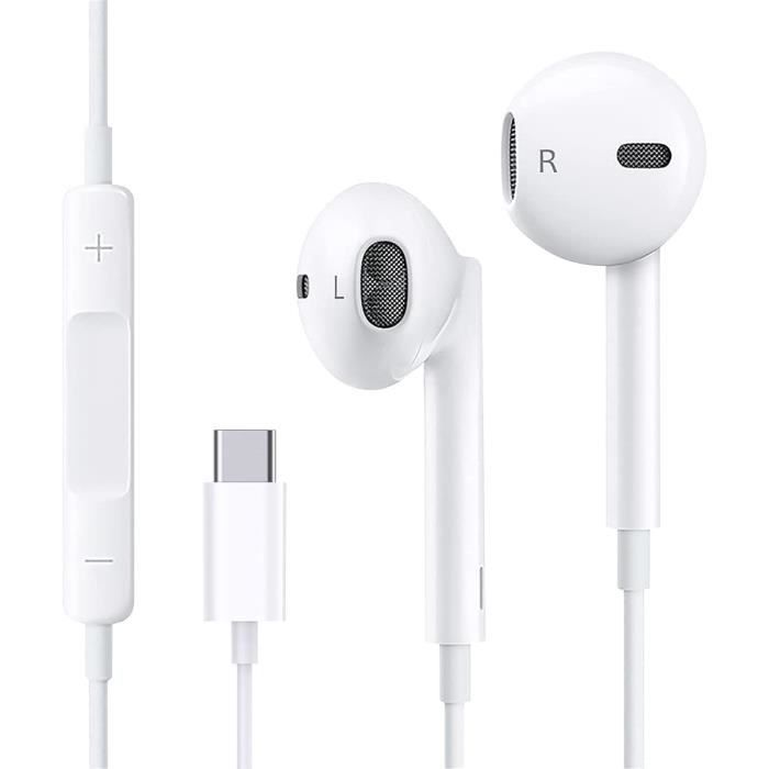 Casque USB C stéréo HiFi USB Type C avec Microphone et contrôle du ...