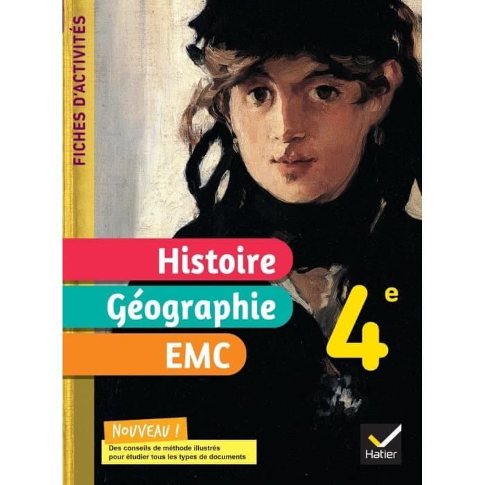 Histoire-Géographie-EMC 4e. Fiches d'activités, Edition 2022 - Cdiscount Librairie