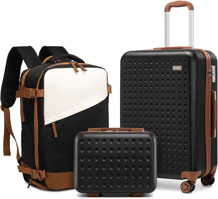 Kono Set de 3 Valises Rigide ABS Valise de Voyage (13/20 Pouce), Valise ...
