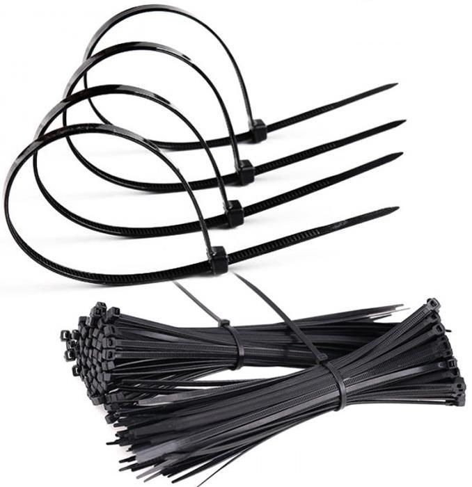 50 COLLIERS DE SERRAGE PLASTIQUE - Serre Cable Serflex - Attache Rislan ...