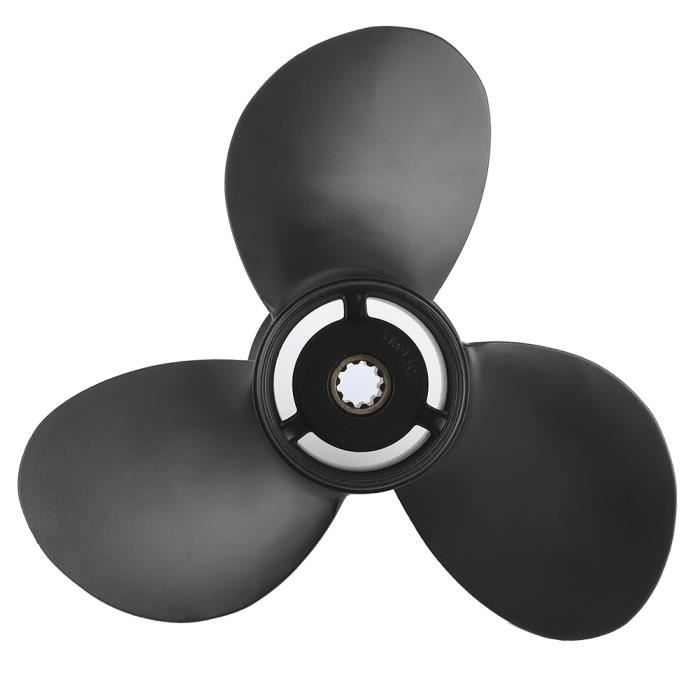 Akozon Hélice hors-bord Boat Propeller,3 Blades 10 Spline Tooth 58100 ...