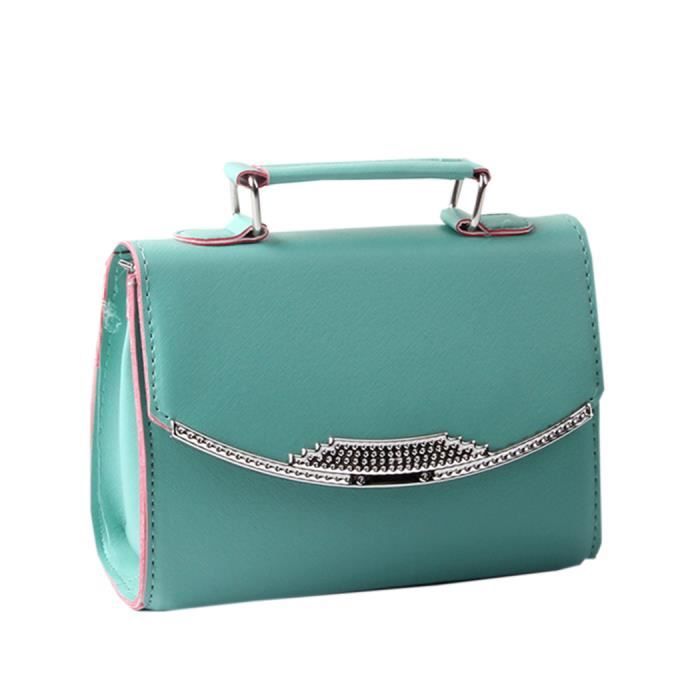 Go4U® Bandoulière Epaule Sac à Main Sacoche bleu clair Dur Femme ...