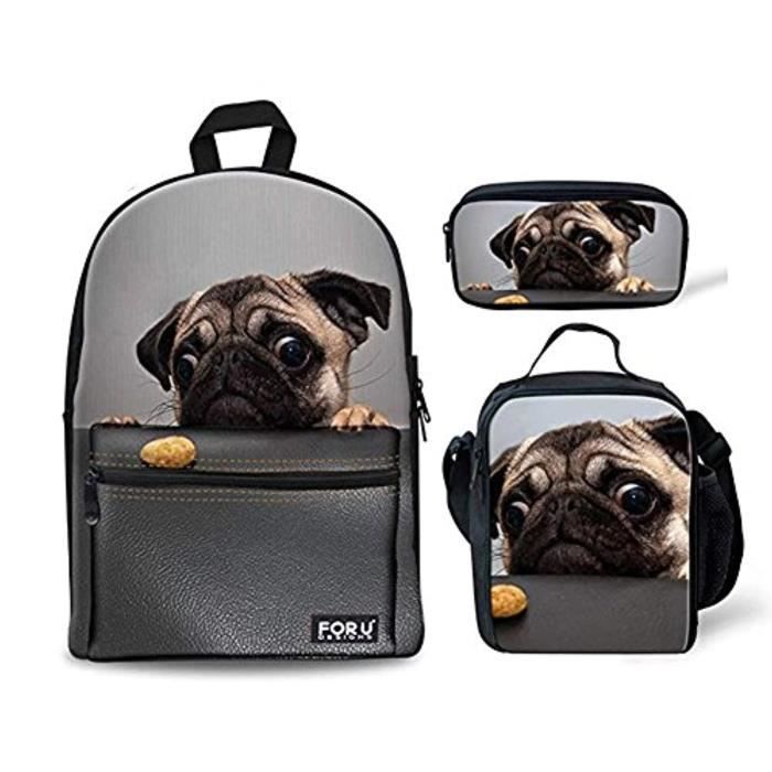Boite - Mallette De Rangement - De Transport PB7U6 Animal Pug Travel ...