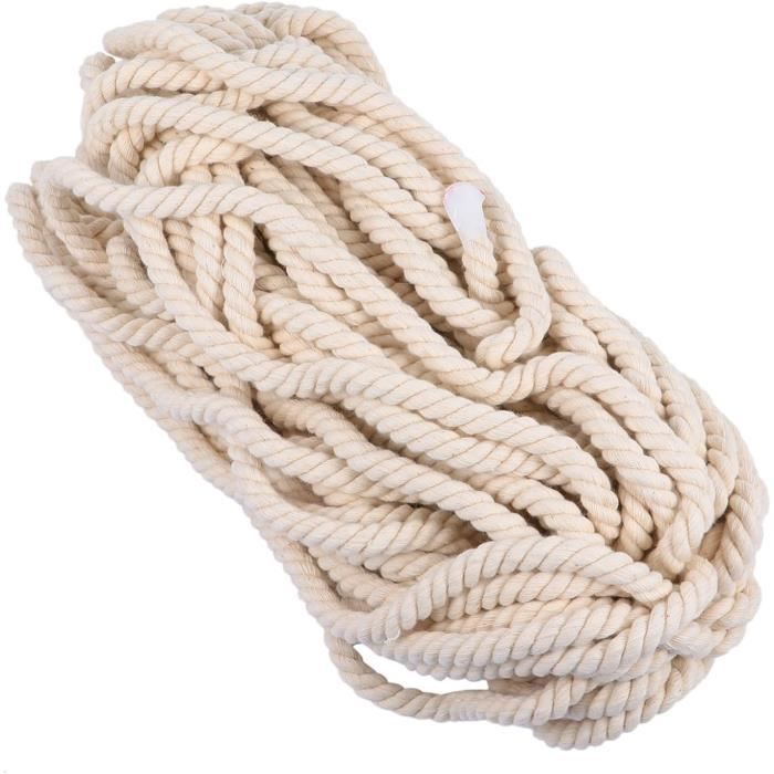 1 Rouleau Trois Brins De Corde De Coton Macramé Artisanat Corde Corde ...