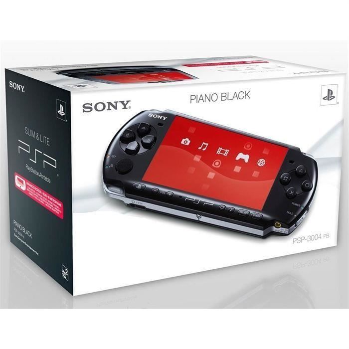 Console PSP Slim 3004 - Sony - Noire - Plateforme PSP - Chargeur inclus ...