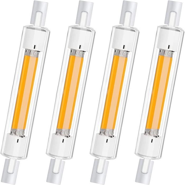 R7S Led 118Mm Dimmable Et Sans Scintillement, Ampoule Led R7S 118Mm 30W ...