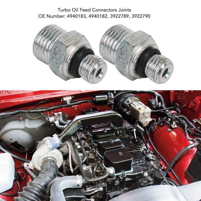 Joints de connecteurs 2 pièces connecteurs d'alimentation en huile ...