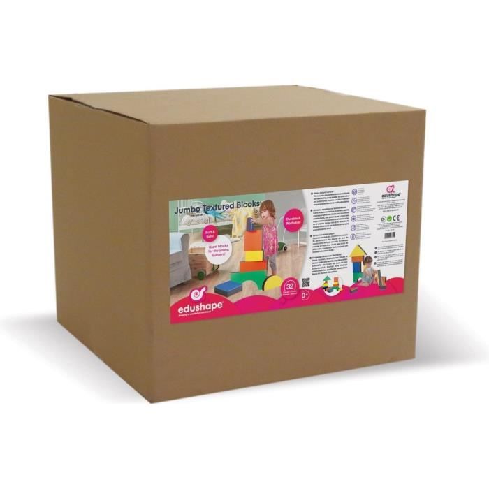 Blocs de construction Jumbo Texture - EDUSHAPE - 32 pièces ...