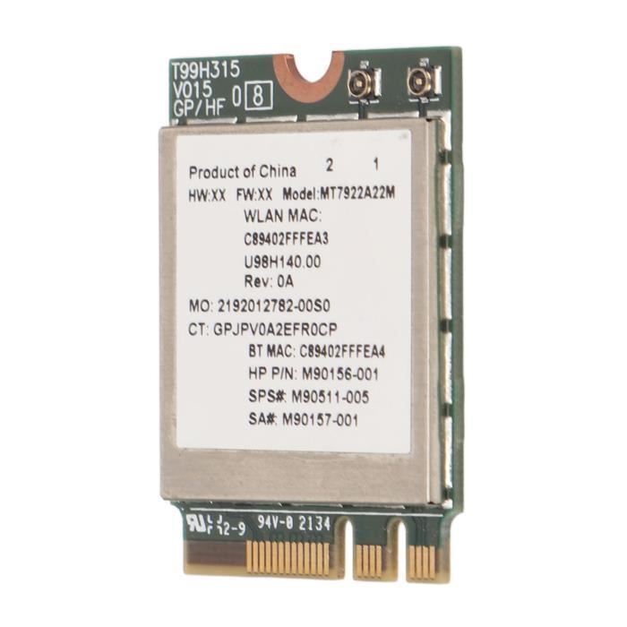 Carte fil WiFi 6E Carte réseau fil WiFi 6E 2400Mbps Gigabit haute ...