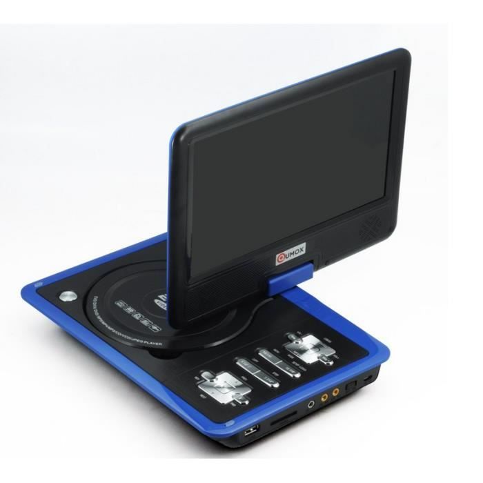 QUMOX Lecteur DVD Portable télécommande bleu w / SD USB Divx Neuf ...