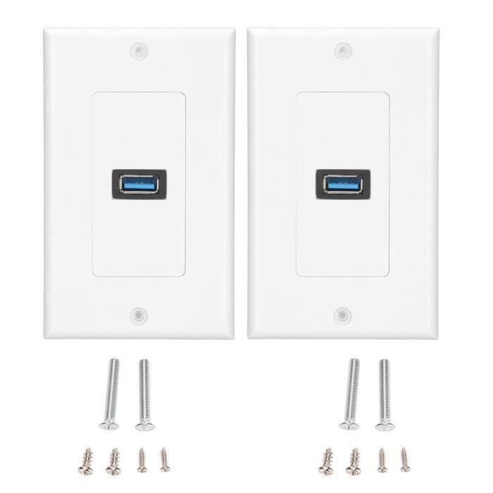 Panneau de prise USB 30 2 pièces USB 30 plaque murale à chargement ...