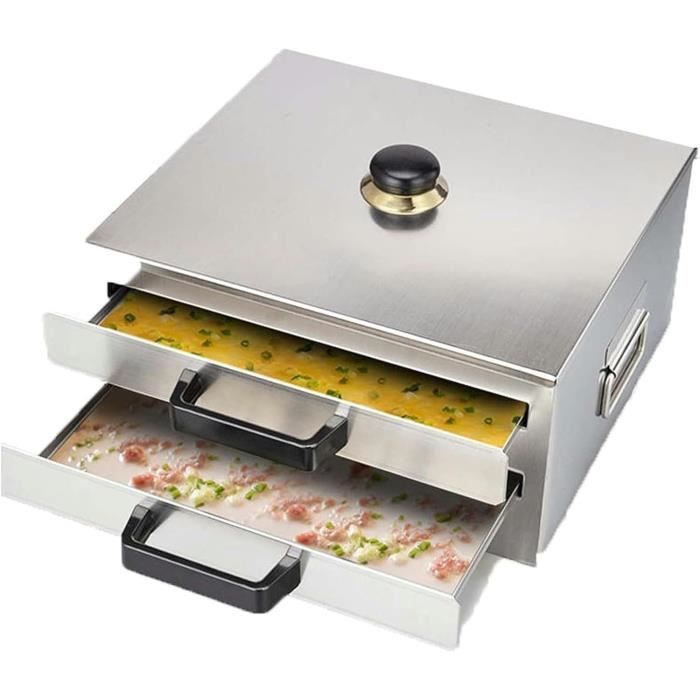 Machine À Rouleaux De Nouilles De Riz À 2 Couches, Cuiseur À Vapeur ...