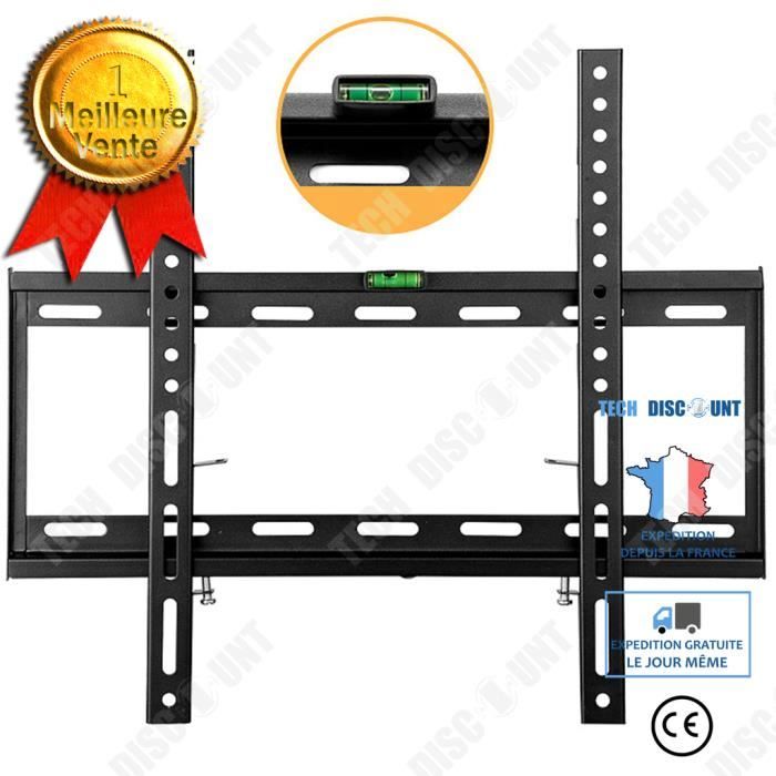 Support TV - TD® - Mural - 26-63 pouces - Noir - Métal - Charge 15 kg ...