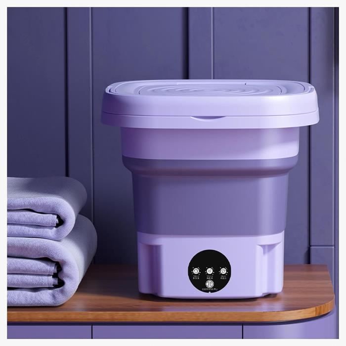 Mini Lave Linge Portable 8L Mini Machine A Laver Pliable À Turbine À ...