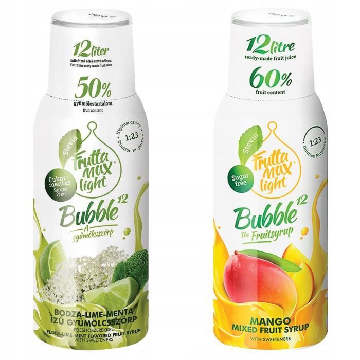 Sirop concentré - FruttaMax - Lime Menthe Sans Sucre - 500ml - Boisson ...