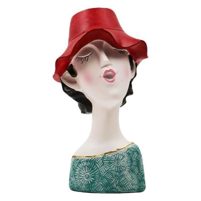 VASE - SOLIFLORE Moderne Beauté Figurine Vase Tête Humaine Pot de Fleur ...
