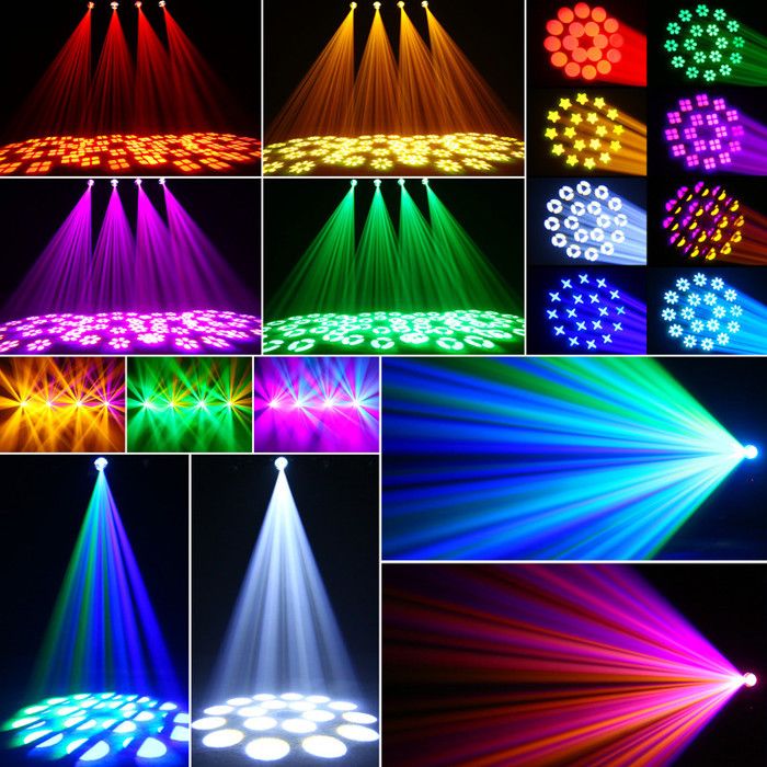 UKing 230W DJ Lyre LED DMX512 - Lumière de Scène Beam GOBO 18 Prisme ...