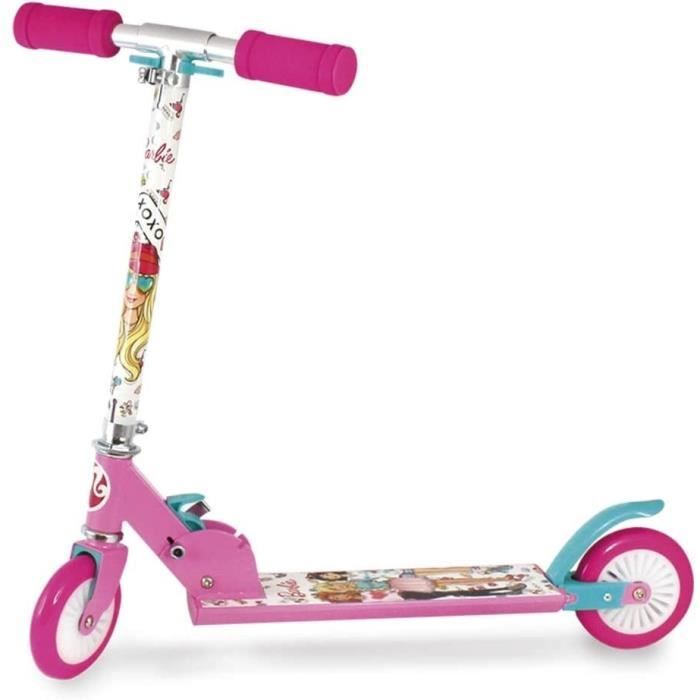 Trottinette - ODS - Barbie - Rose - 2 roues - Aluminium 65 cm - Achat ...
