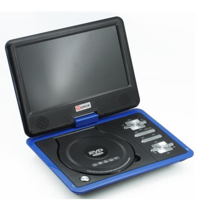 QUMOX Lecteur DVD Portable télécommande bleu w / SD USB Divx Neuf ...