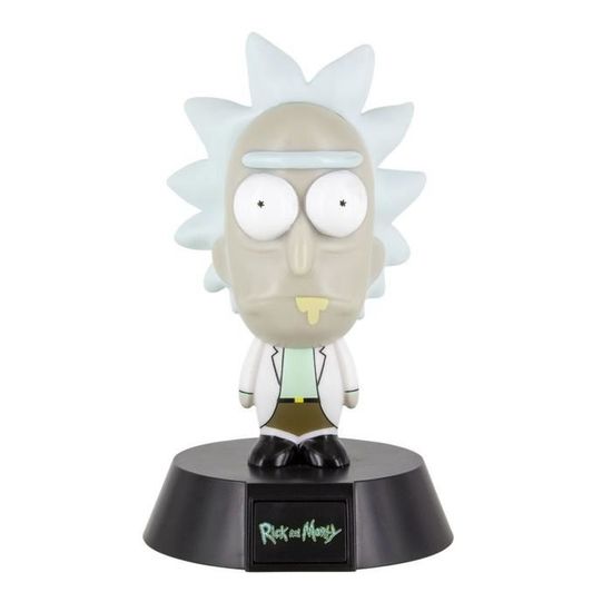 Lampe Veilleuse - PALADONE - Rick & Morty - 3D - 10 cm - Alimentée par ...