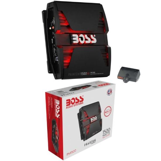 1 amplificateur mono BOSS AUDIO SYSTEMS PHANTOM SERIES PM1500 class ab ...