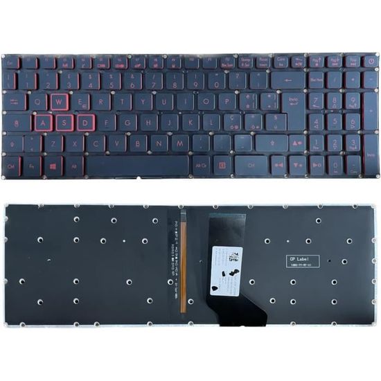 Clavier Italien Rétro-Éclairé Pour Ordinateur Portable Acer Nitro 5 ...