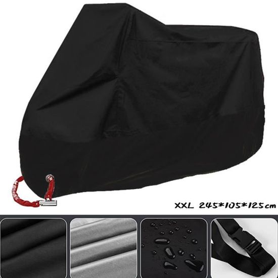 Bâche Moto imperméable - AZ KING - 245x105x125cm - Noir - Cdiscount Auto