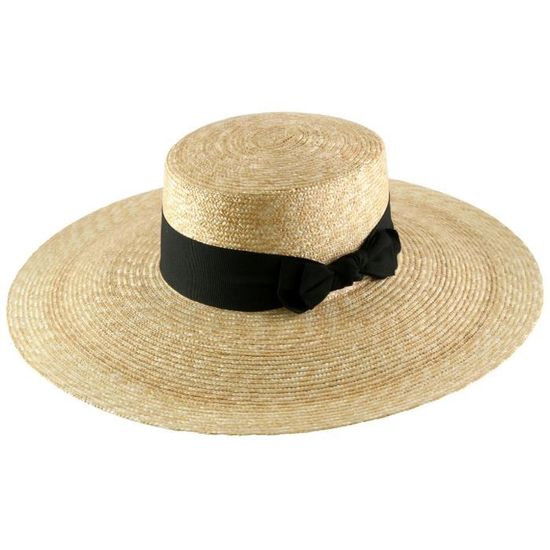 Capeline large bord Suzon B Couture femme Naturel - Cdiscount Prêt-à-Porter