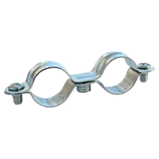 Collier de fixation double - Pour tube Ø18 mm - Sachet 2 pièces ...