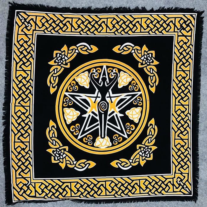 Tissu d'autel Cartes de Tarot Serviettes Accessoires de Sorcellerie ...