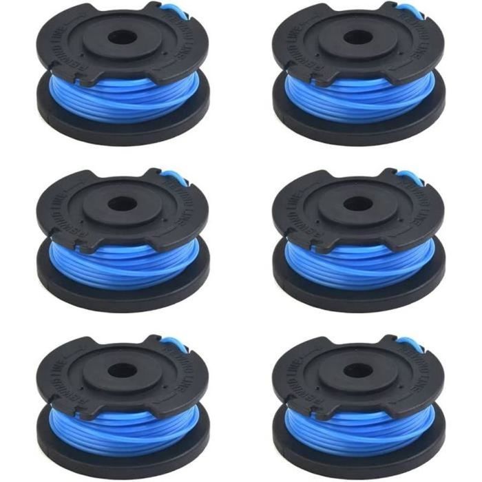 TETE - BOBINE - FIL Lot De 6 Bobines Et Fil De Rechange Pour Débroussailleuse Karcher Ltr 18-30 ...