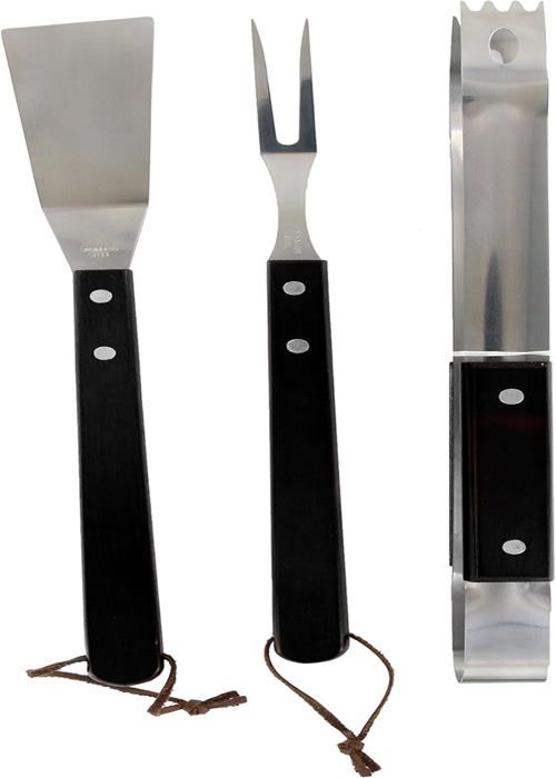 COOK CONCEPT CUISY KC2363 Ustensile Barbecue Manche, Bois/INOX Noir 42 ...