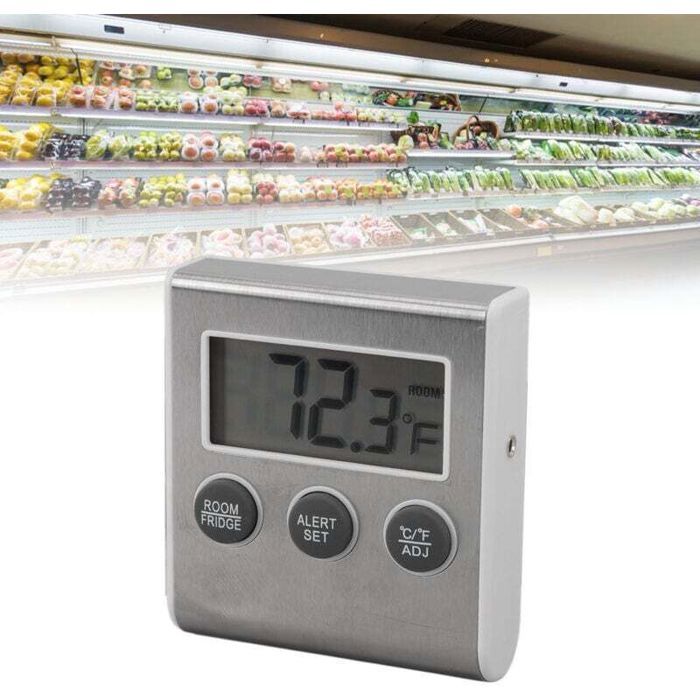 MHY® Thermomètre numérique pour réfrigérateur, fonction de mémoire ...